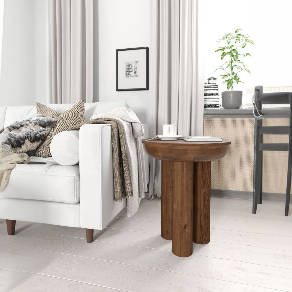 Kenzo Mango Side Table, Cinnamon