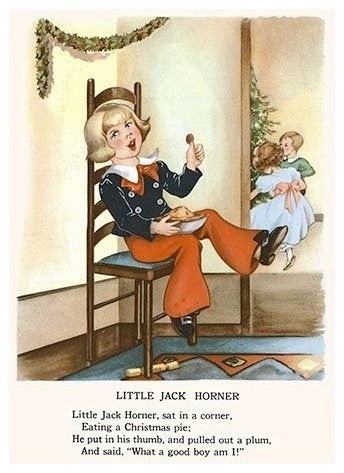 Little Jack Horner - Paper Poster 12" X 18"