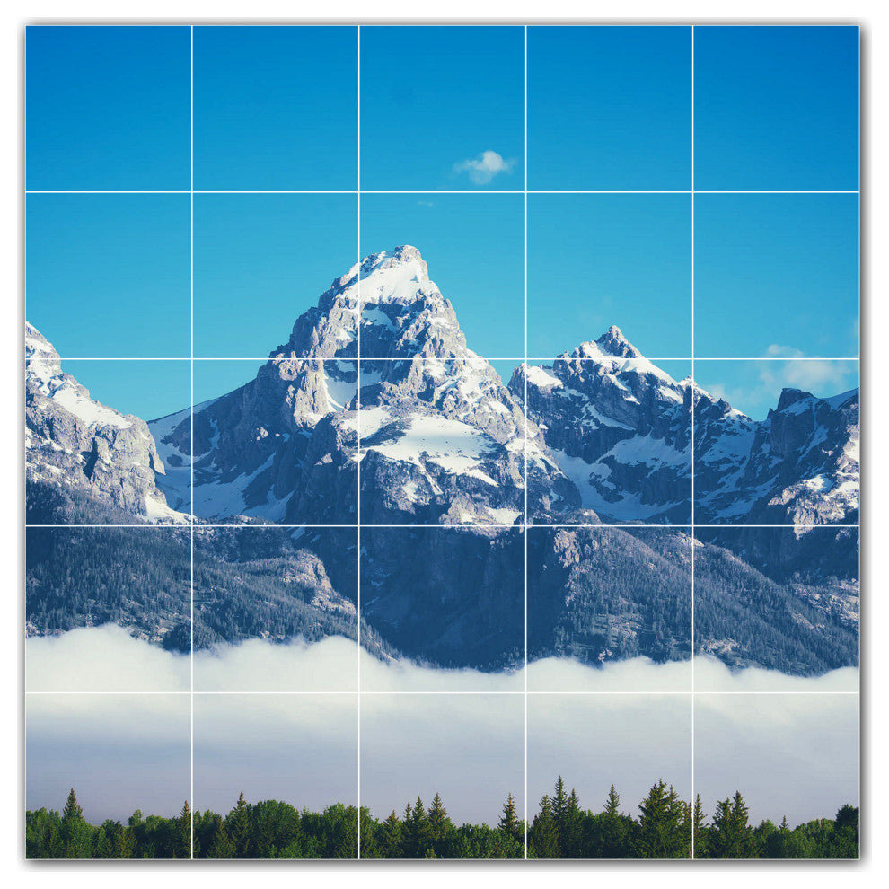Mountains Ceramic Tile Wall Mural HZ500866-55M. 30" x 30"
