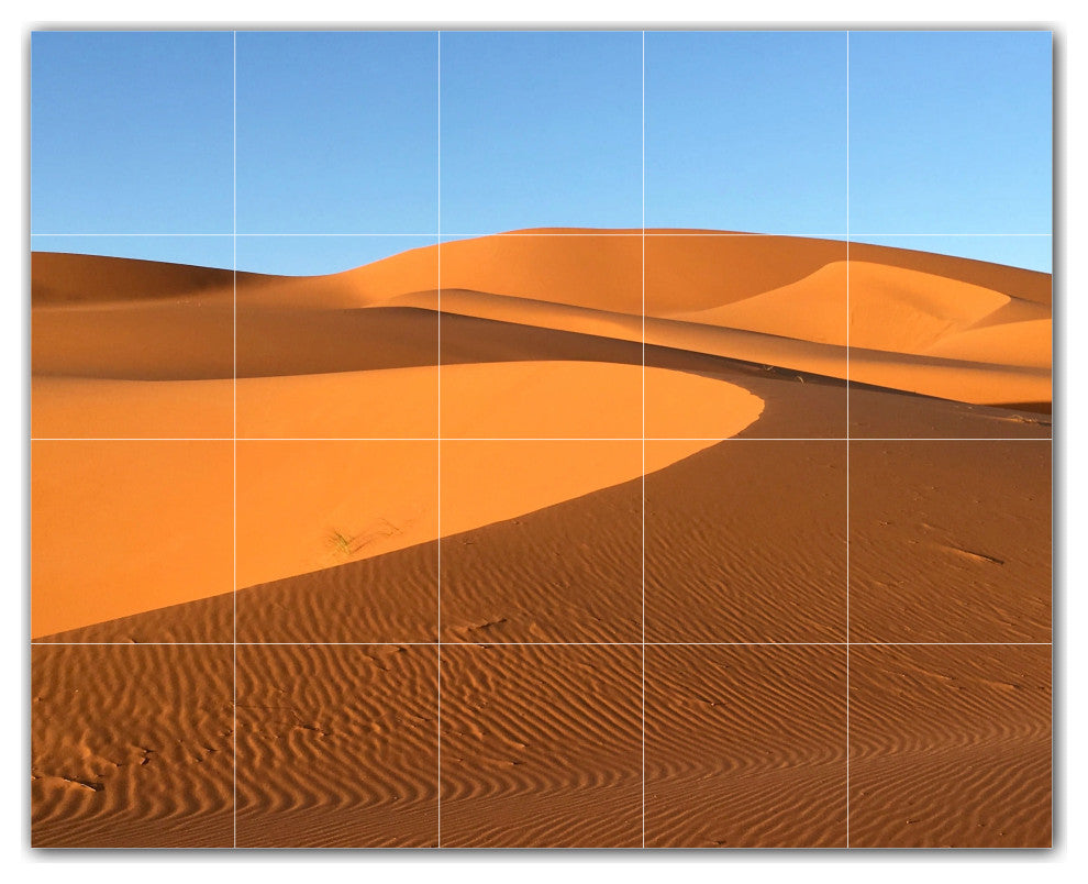 Desert Ceramic Tile Wall Mural Hz500478-54xl. 60" X 48"