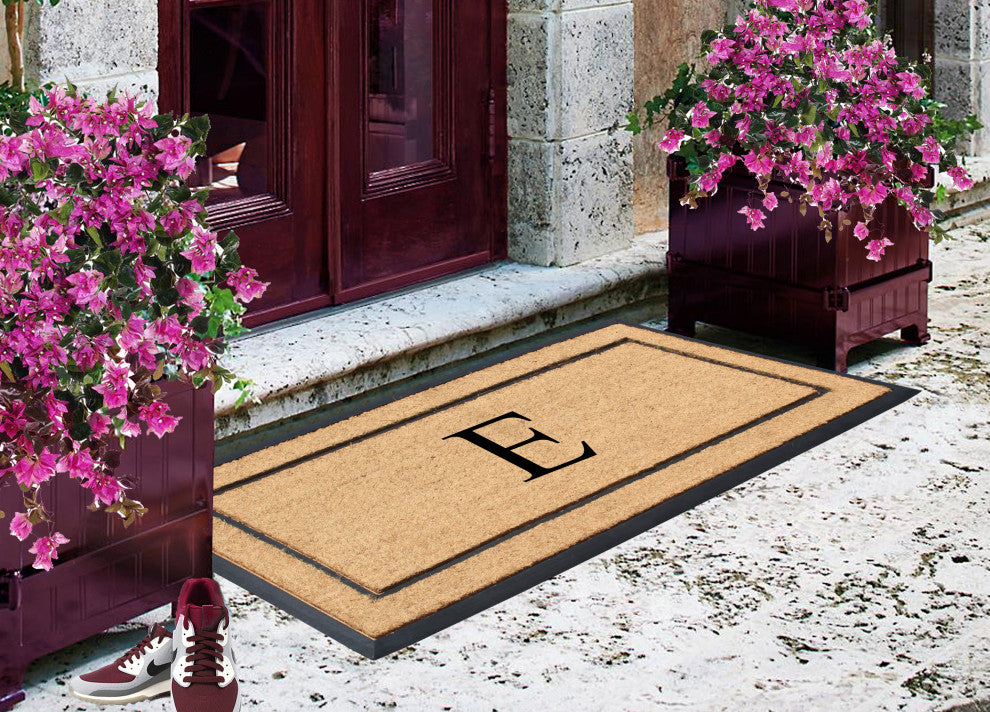 A1HC Monogrammed Door Mats, 24" x 48" , Durable Large Welcome Heavy D