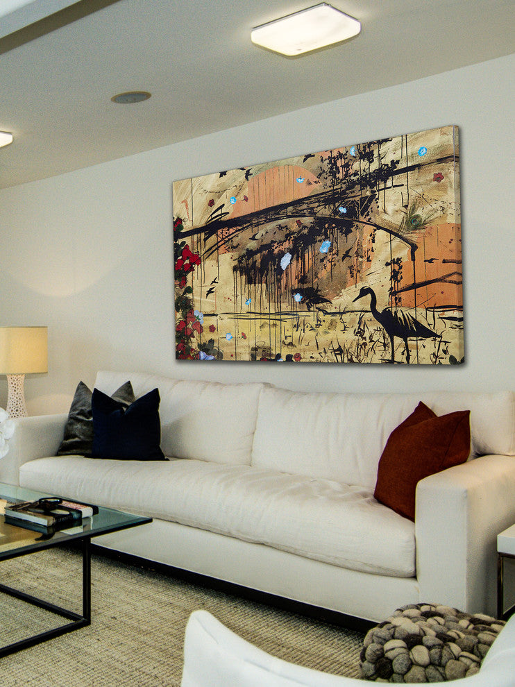 "Aquaduct" Painting Print on Canvas by Tracy Silva Barbosa