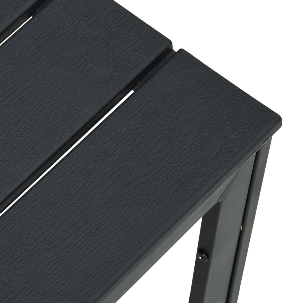 vidaXL Coffee Table Accent End Table Side Table with Wooden Look Black
