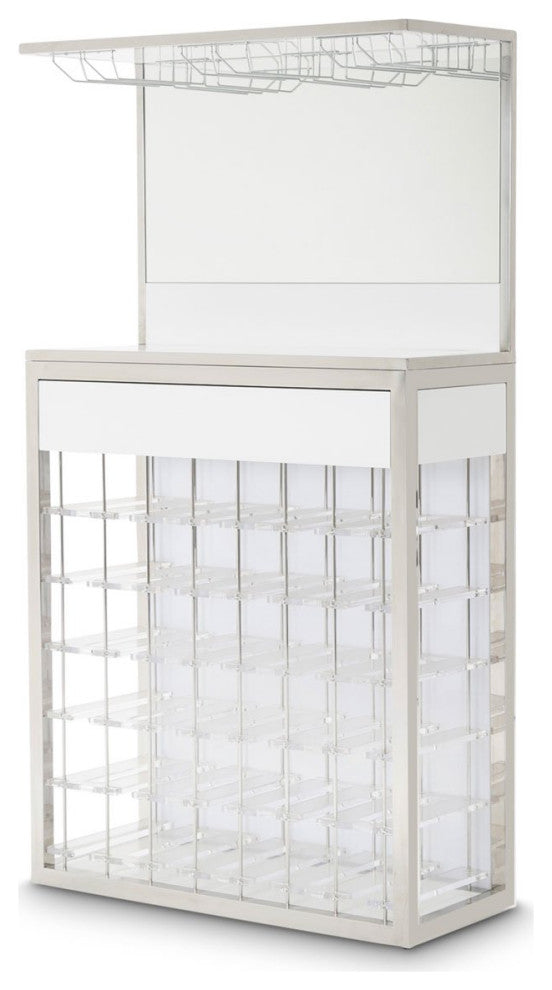 Aico Amini State St Wall Bar in Glossy White