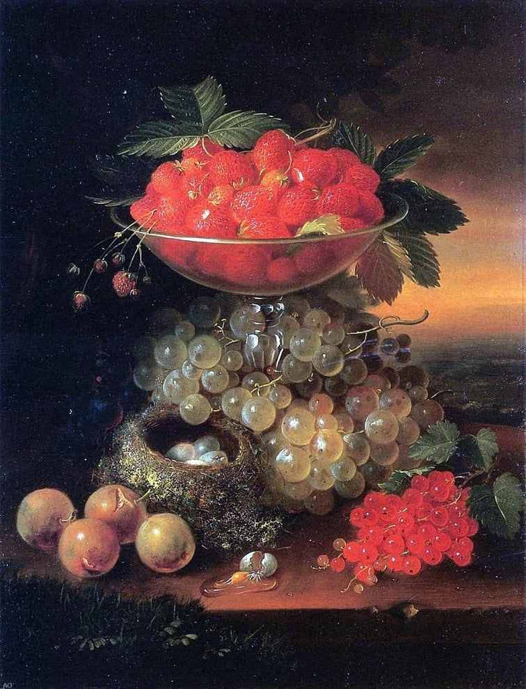 George Forster Still Life With Fruit and Nest Of Eggs Wall Decal