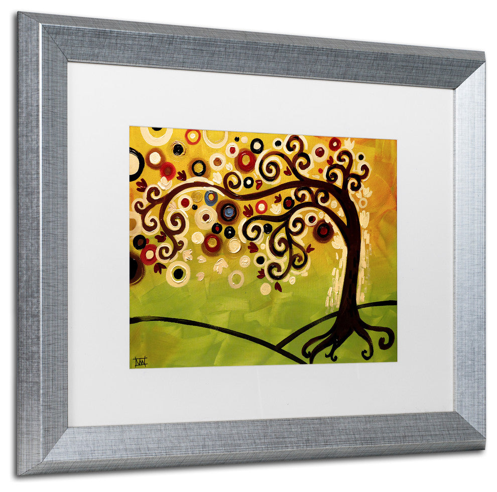 Natasha Wescoat '143' Art, Silver Frame, White Mat, 20x16