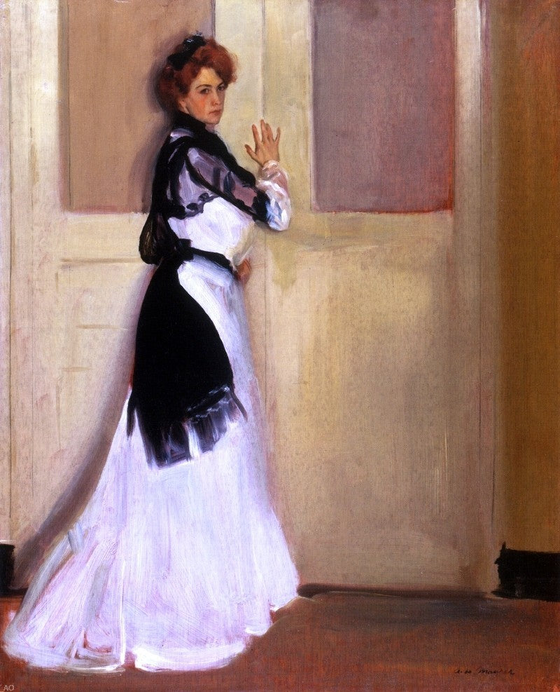 Alfred Henry Maurer Girl in White, 20"x25" Wall Decal Print