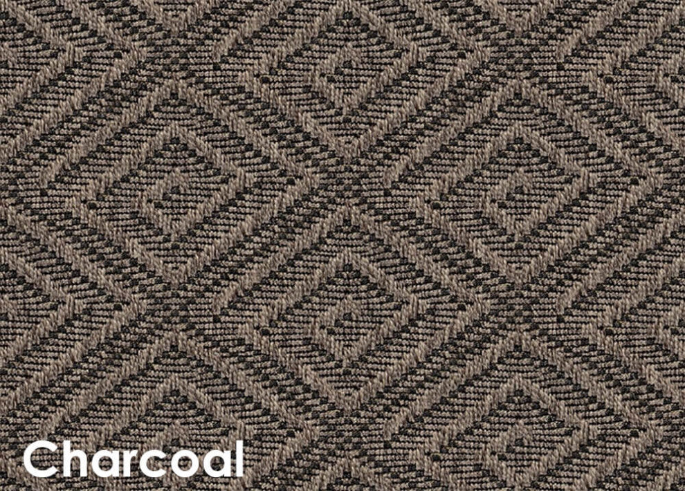 Curacao Custom Cut Indoor Outdoor Area Rug, Charcoal, 6x8