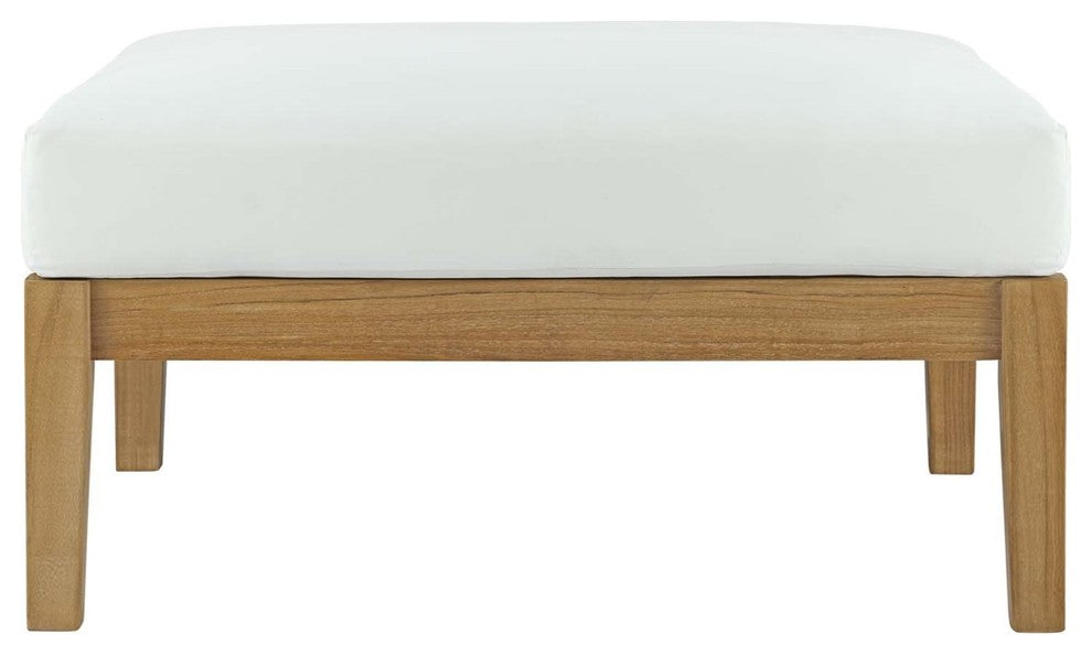 Modern Contemporary Urban Design Outdoor Patio Balcony Ottoman White