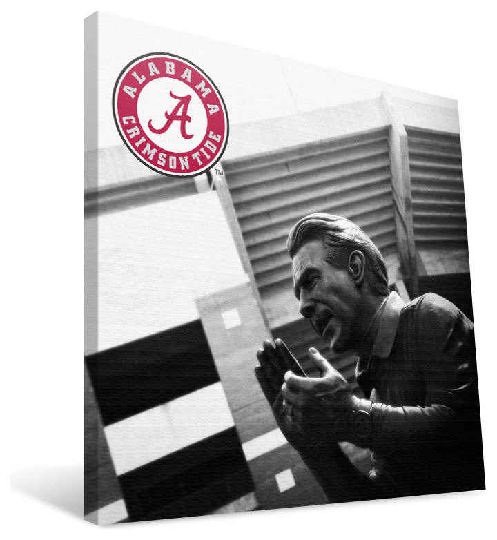 University of Alabama Crimson Tide Nick Saban Statue Canvas Print