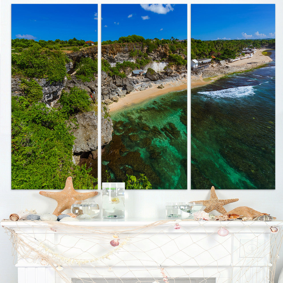 "Balangan Beach-Bali Indonesia" Metal Wall Art, 3 Panels, 36"x28"