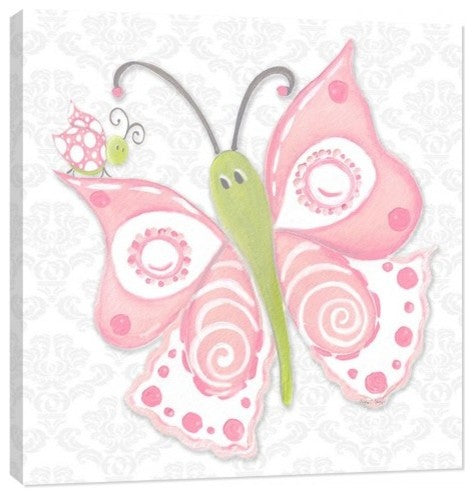 Pink Lady Flutterby Kids Wall Decor