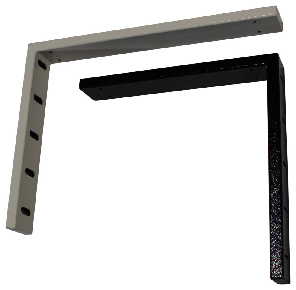 Heavy Duty Hybrid Bracket Set Of 2 Black 24"