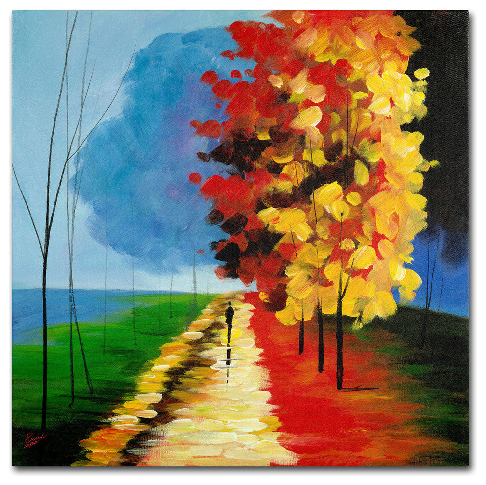 'Walk in the Park' Canvas Art by Ricardo Tapia