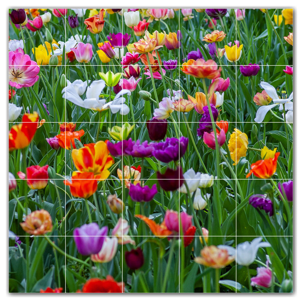 Spring Ceramic Tile Wall Mural Hz500959-55m. 30" X 30"
