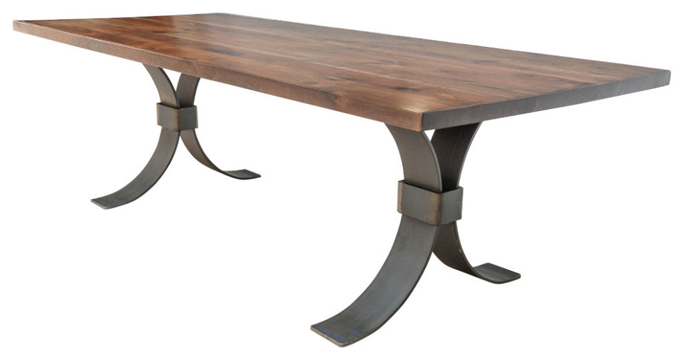 Beckett Modern Walnut Dining Table, 42"x144"