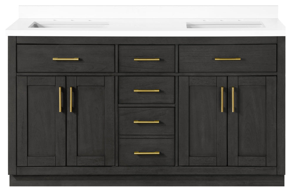 OVE Decors Bailey Vanity, Blue Lagoon, 60"