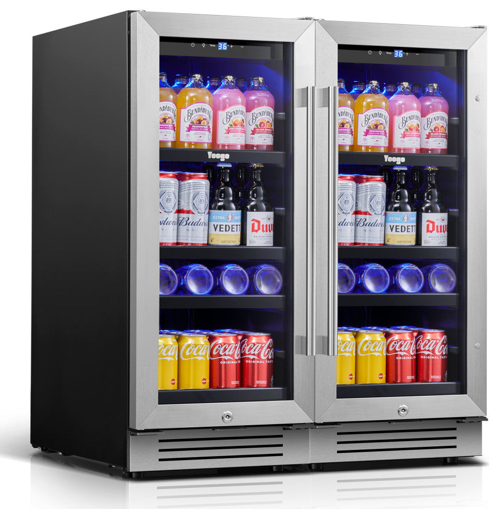 Yeego beverage cooler refrigerator Freestanding & Built-In 30", 160 Ca