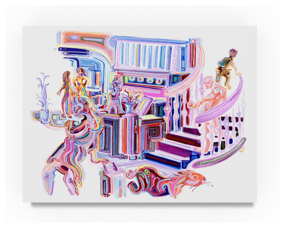 "The Panther in the Lobby" by Josh Byer, Canvas Art