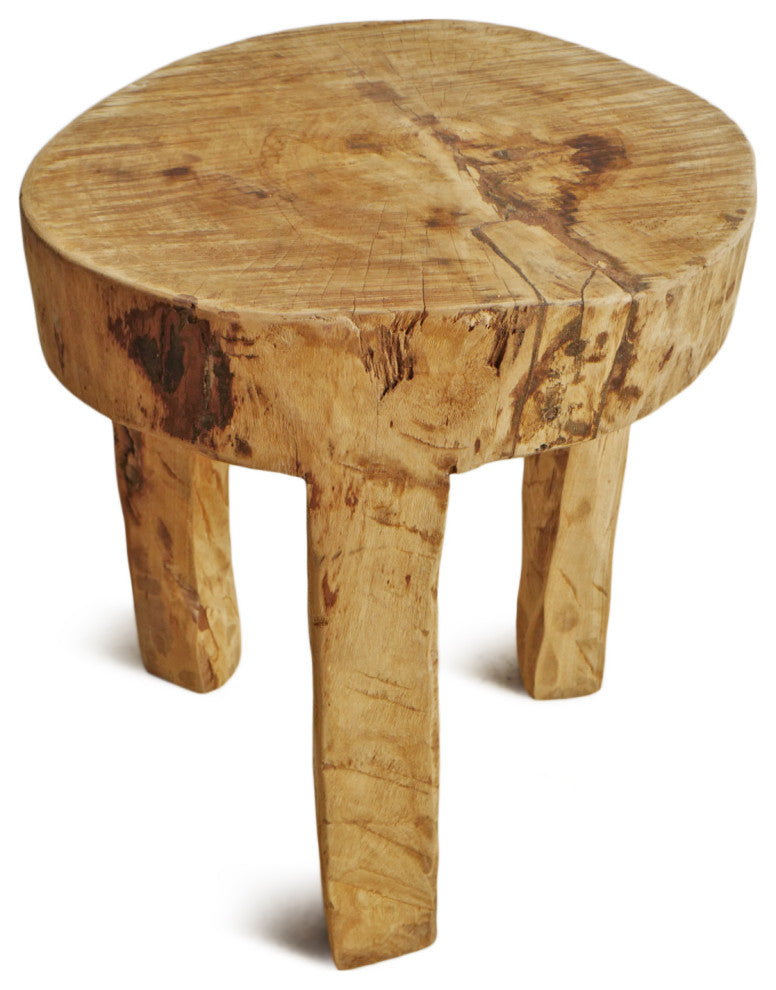 Rustic Naga Three Leg Wood Table 2