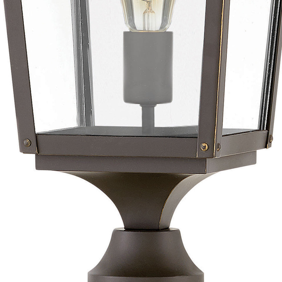 Hinkley Jaymes Large Post Top Or Pier Mount Lantern, Oil Rubbed Bronze