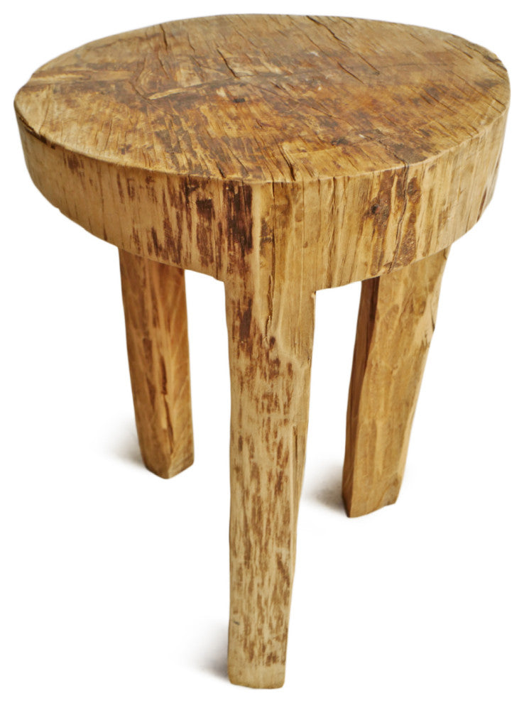 Rustic Naga Three Leg Wood Table 5