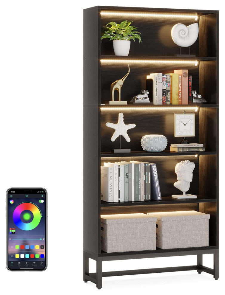 Tribesigns Bookcase Bookshelf, Large Bookcases Organizer, Library Book