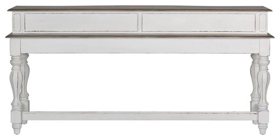 Magnolia Manor White Console Bar Table