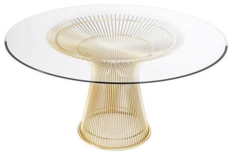 Palma Dining Table 39", Gold