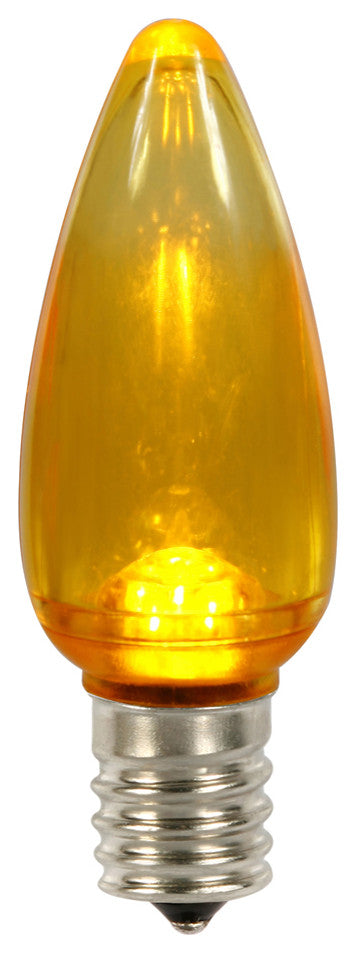 Vickerman xLEDTC97-25 C9 Transparent Plastic LED Yellow Dimmable Bulb