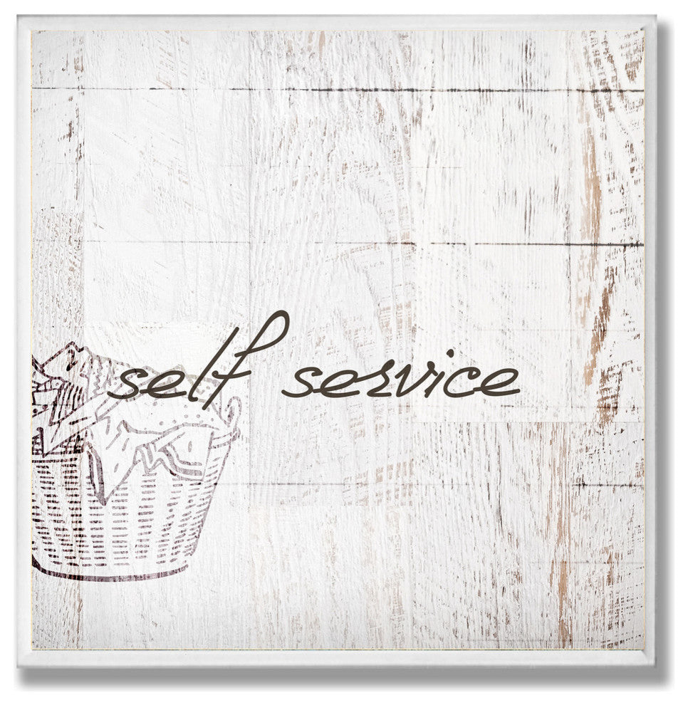 Self Service Laundry Bath Plaque