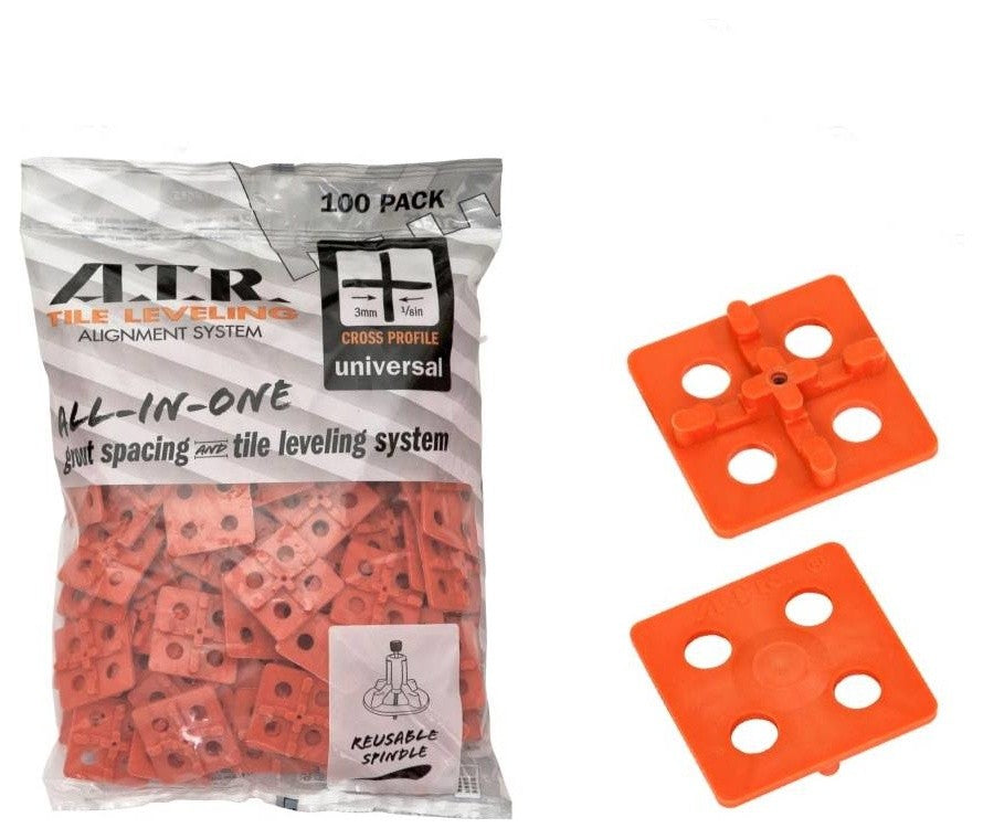 Tile Leveling Alignment System, ATR Leveling System 200 Cross Spacers