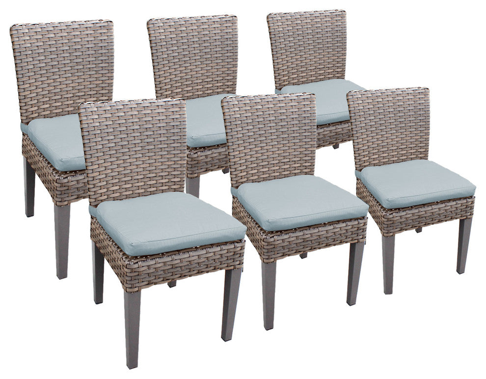 6 Oasis Armless Dining Chairs Spa