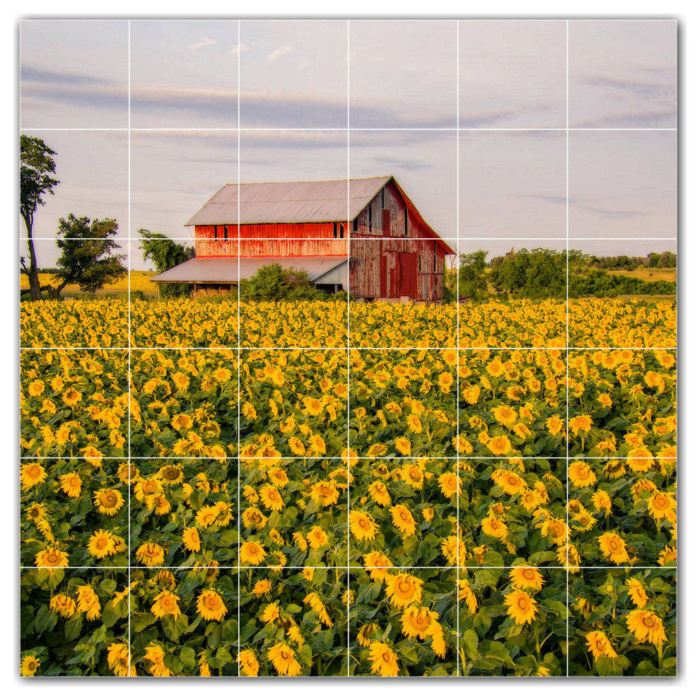 Farm Ceramic Tile Wall Mural Hz500574-66xl. 72" X 72"