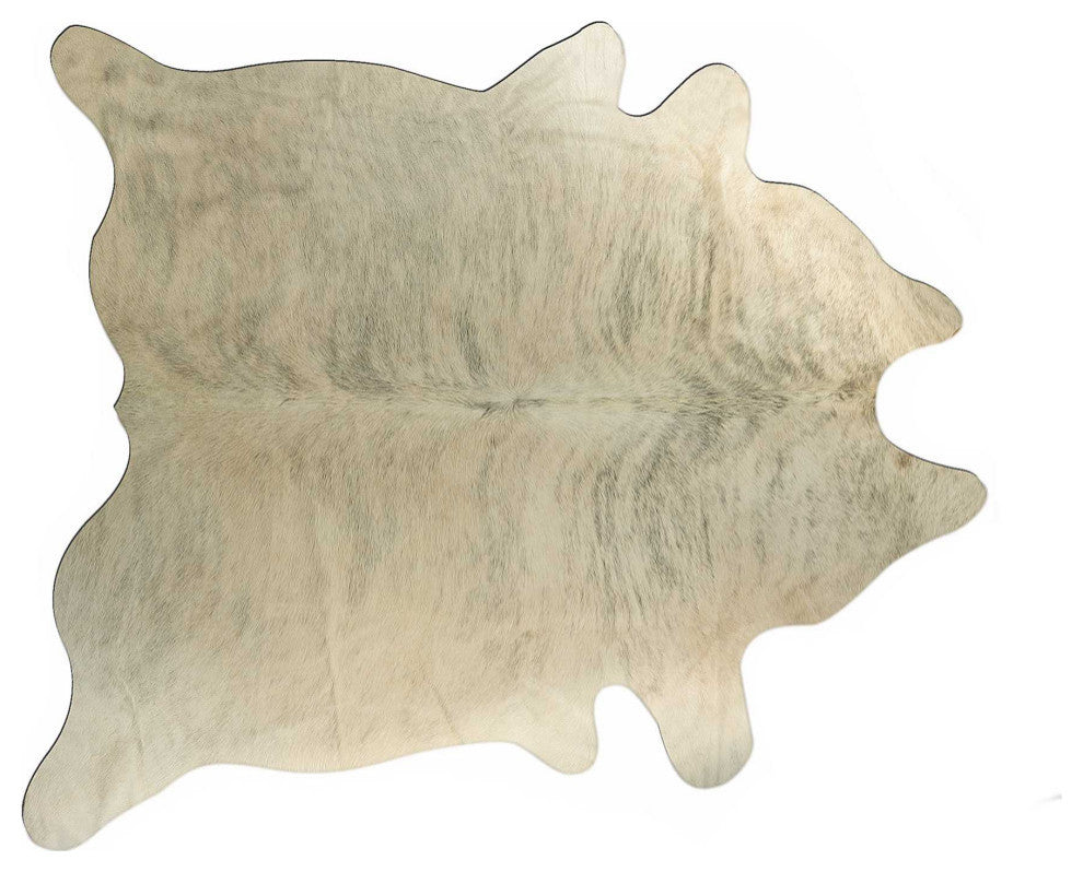 60" X 84" Light Brindle Cowhide Rug