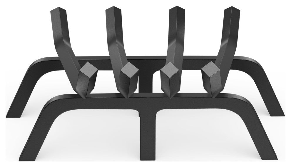 Vevor Fireplace Log Grate Powder-coated Steel Wood Burning Rack Holder