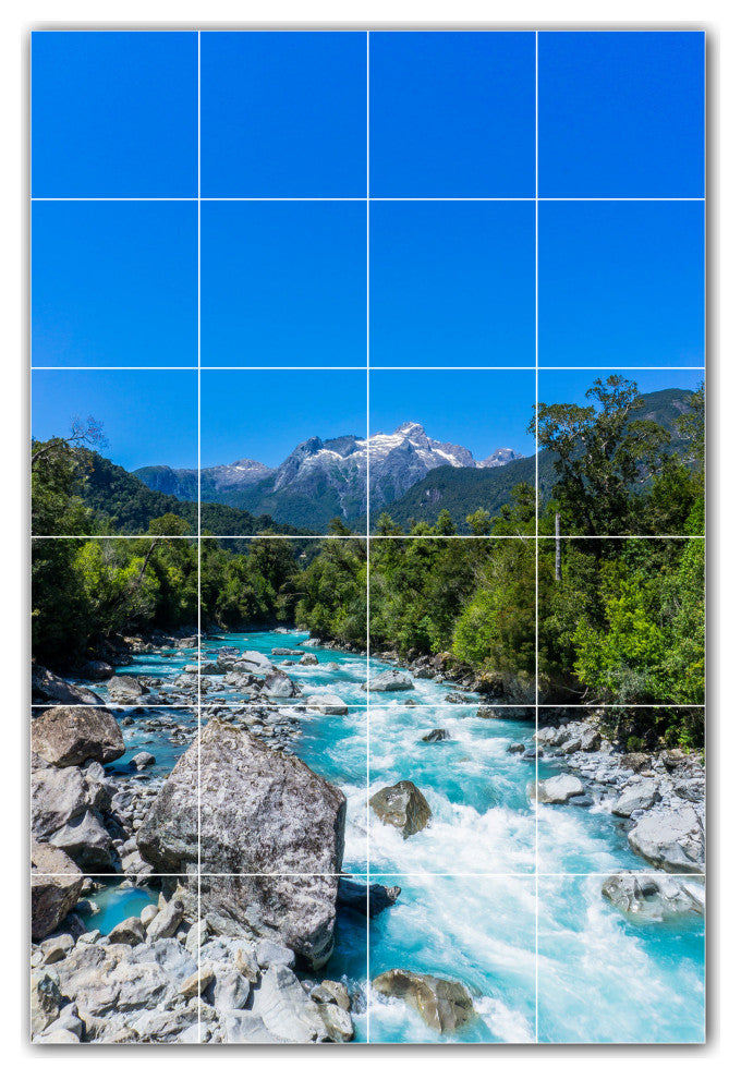 River Ceramic Tile Wall Mural HZ500893-46M. 24" x 36"