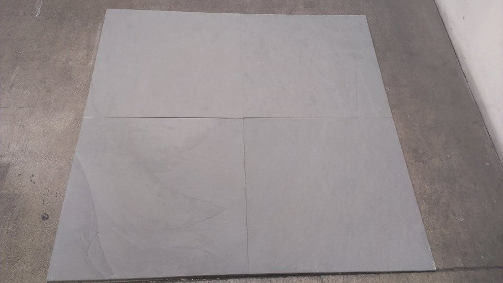 Montauk Blue Slate, Natural Cleft Face, Gauged Back Finish, 24"x24", S