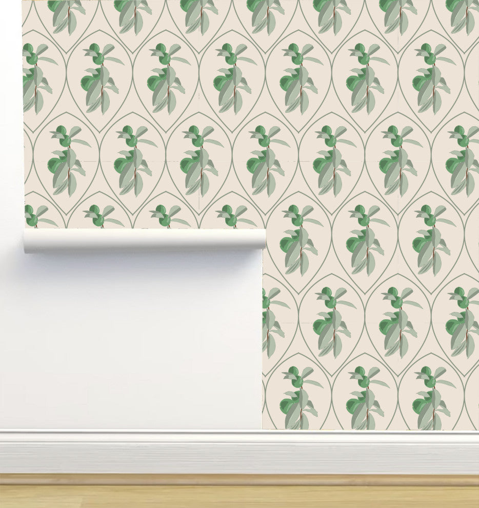 Damask Lyme Light Wallpaper By Monor Designs 24"x72"