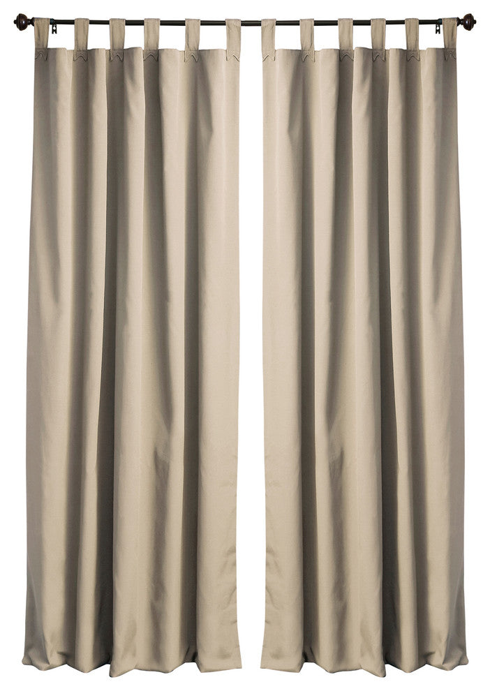 Twill Blackout Two Tone Reversible Curtain Panels Set of 2, Aqua Blue/