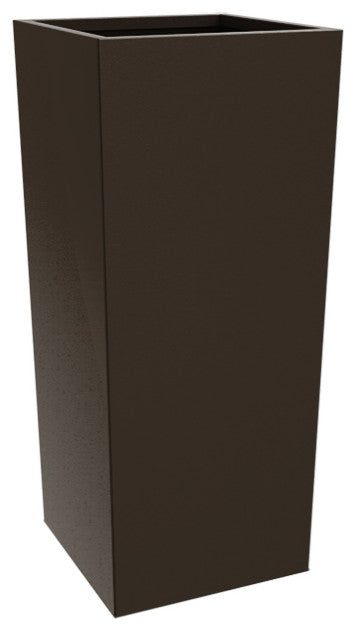 Color Steel Column Planter, Bronze, Medium