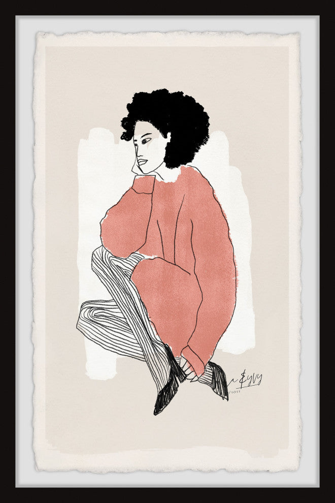 "She Sounds Free" Framed Painting Print, 8x12