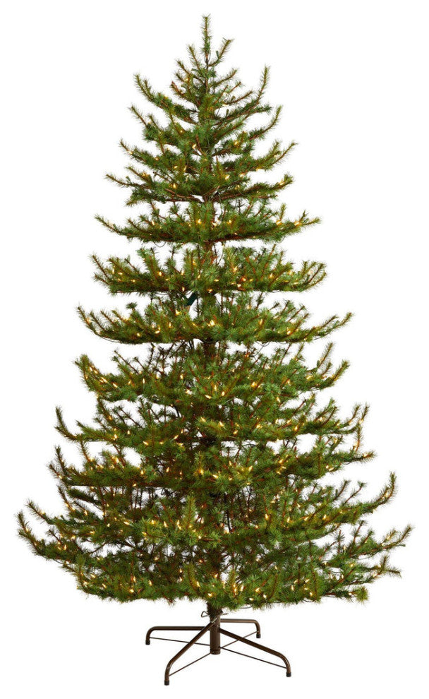T3351 8 Vancouver Mountain Pine Artificial Christmas Tree With 650 Cle