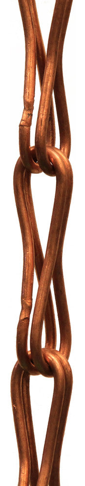 Infinity Link Copper Rain Chain With Installation Kit 8 Foot