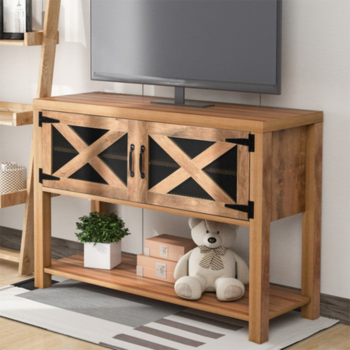 44 inch wood TV stand industrial TV storage cabinets and shelves with