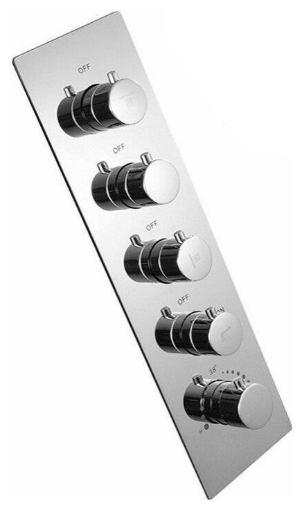 Fontana Shower Four Function Shower Mixer Thermostatic Valve Vertical