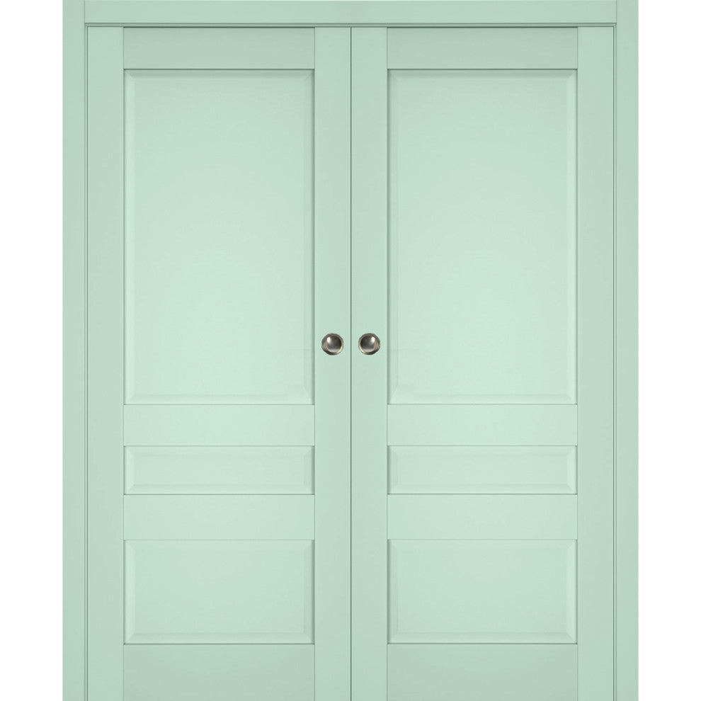 Sliding Interior French Double Pocket Doors | Veregio 7411 Oliva 36x 8