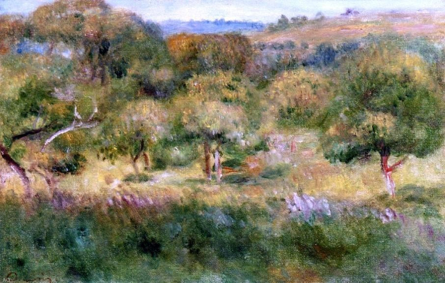 Pierre Auguste Renoir The Edge of the Forest in Brittany Wall Decal