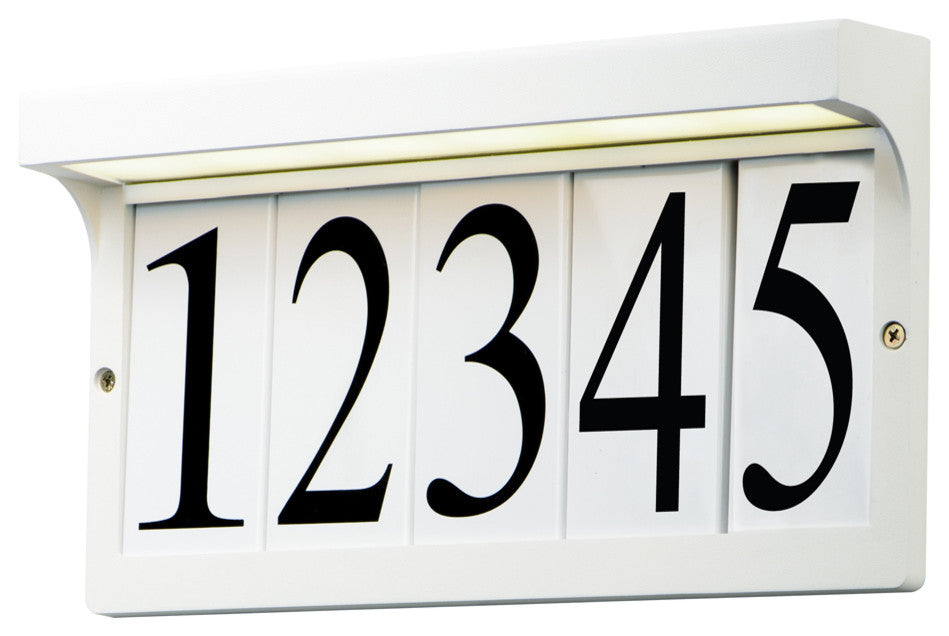 Address Light Frame in White