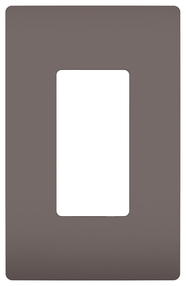Legrand Radiant Screwless Wall Plate Plastic Sub Plate 1G, Brown